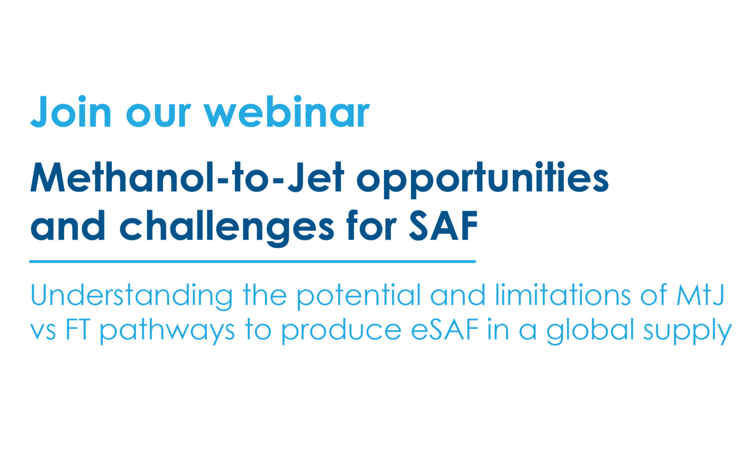 Methanol-to-Jet opportunities and challenges for SAF – HINICIO