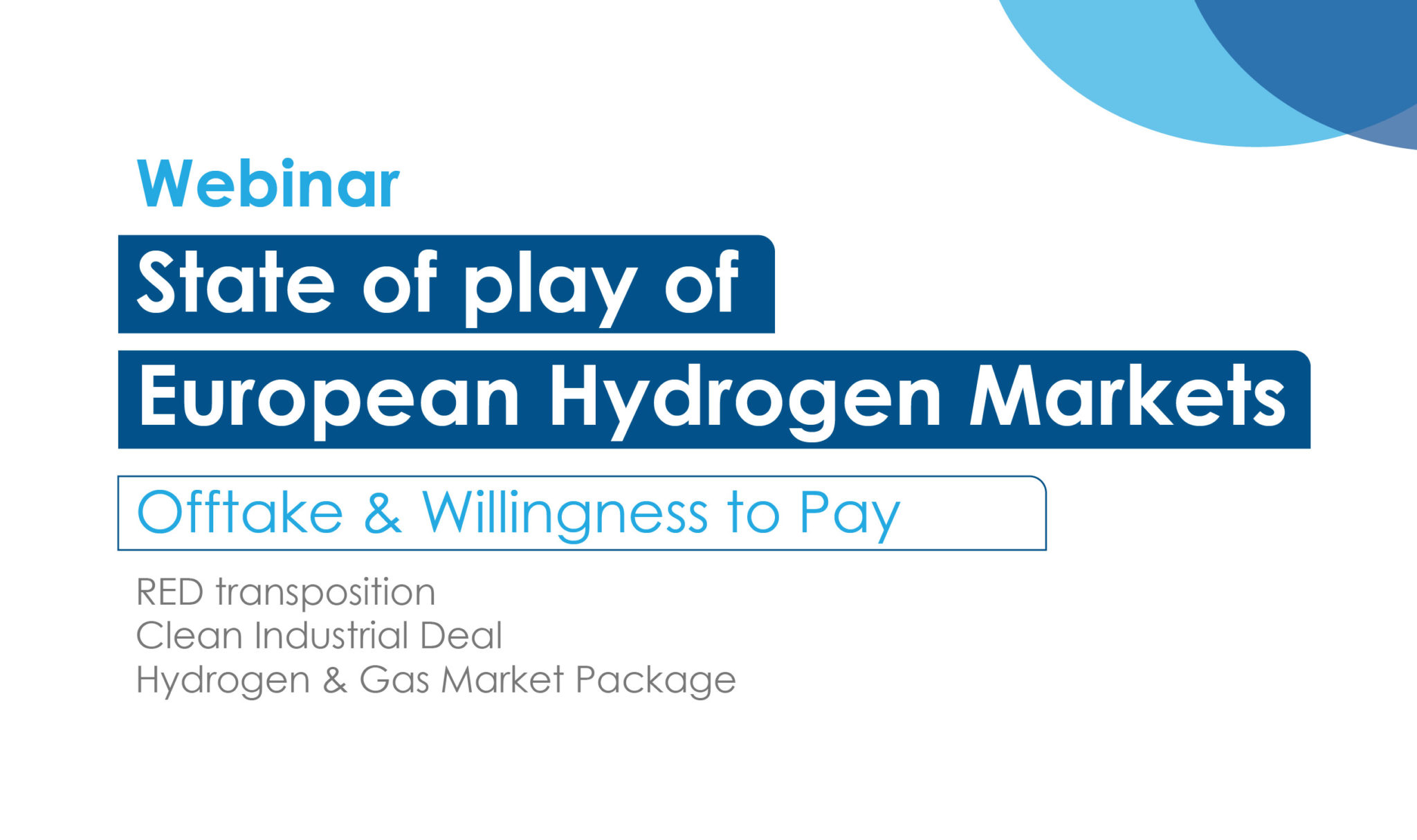 State of Play of European Hydrogen Markets – HINICIO